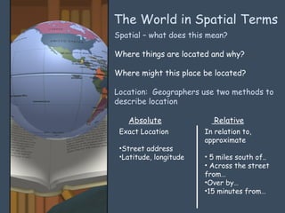 Thinking like a geographer with prompt 2011 | PPT