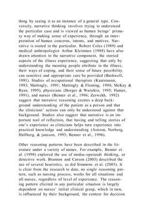 Thinking Like a Nurse A Research-Based Model of Clinical Ju | DOCX