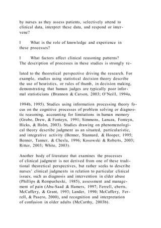 Thinking Like a Nurse A Research-Based Model of Clinical Ju | DOCX