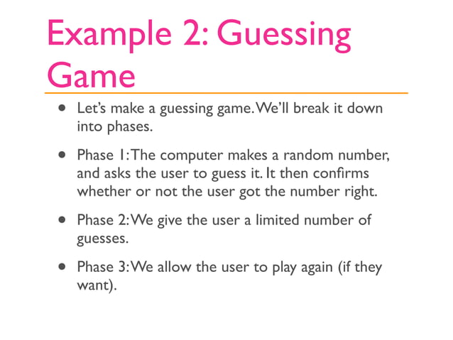 Thinking Like a Programmer | PPT