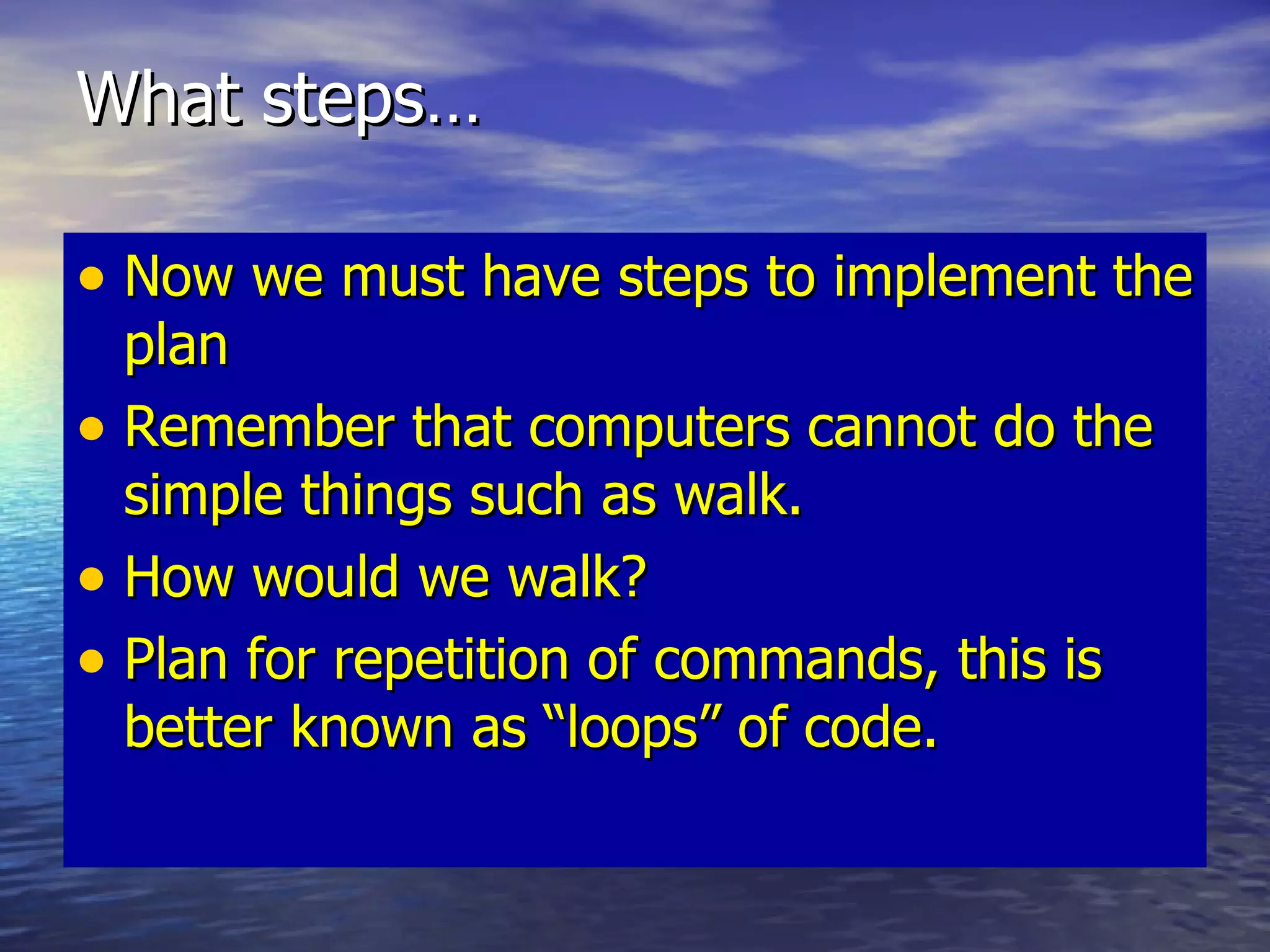 Thinking Like A Programmer Ppt