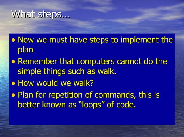 Thinking like a programmer | PPT