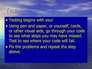 Thinking like a programmer | PPT