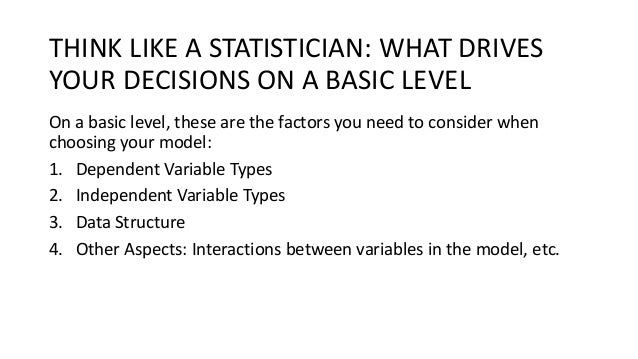 How to Think Like A Statistician