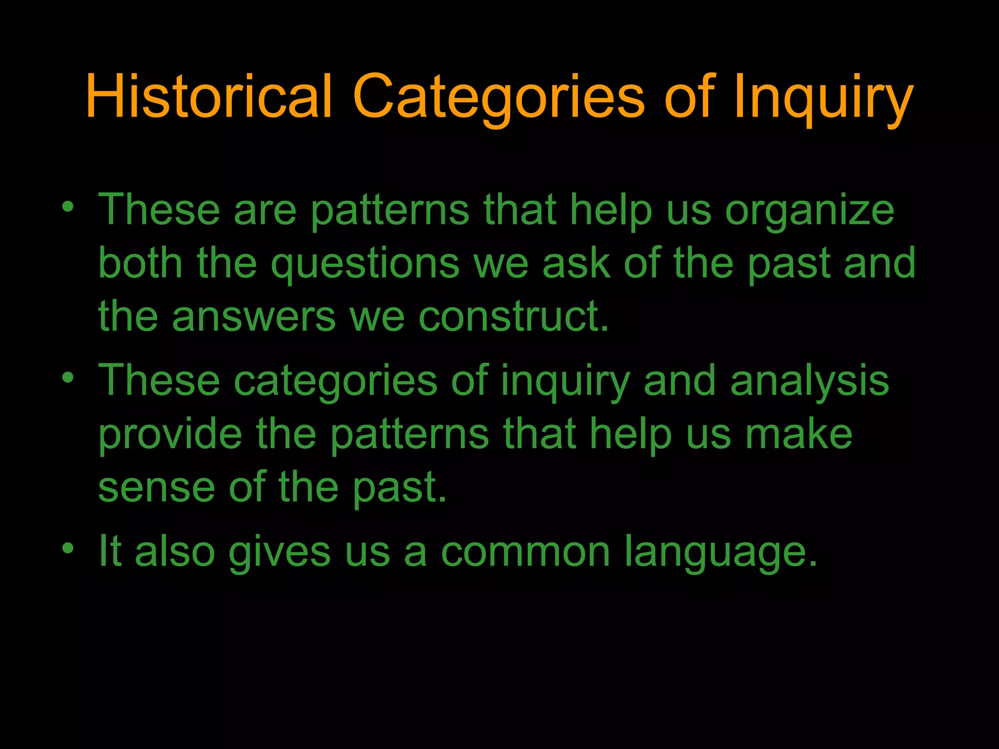 Thinking like historian full slideshow | PPT