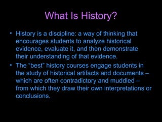 Thinking like historian full slideshow | PPT