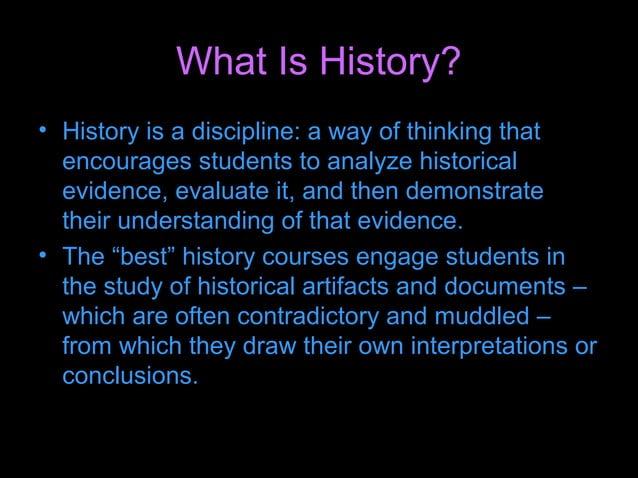 Thinking like historian full slideshow | PPT