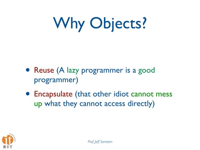 Objects & OO Thinking for Java | KEY | Programming Languages | Computing