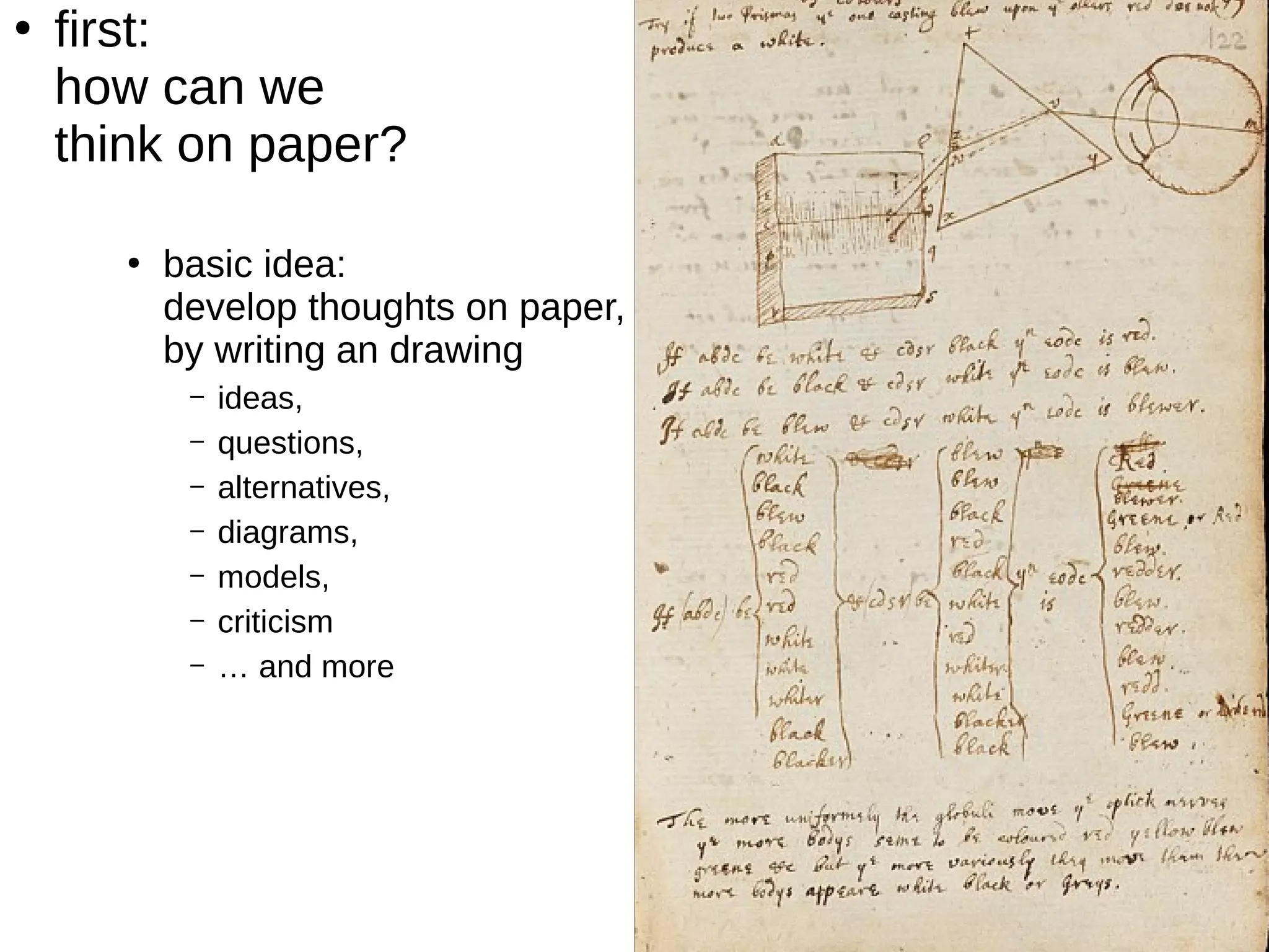 Thinking on paper | PDF