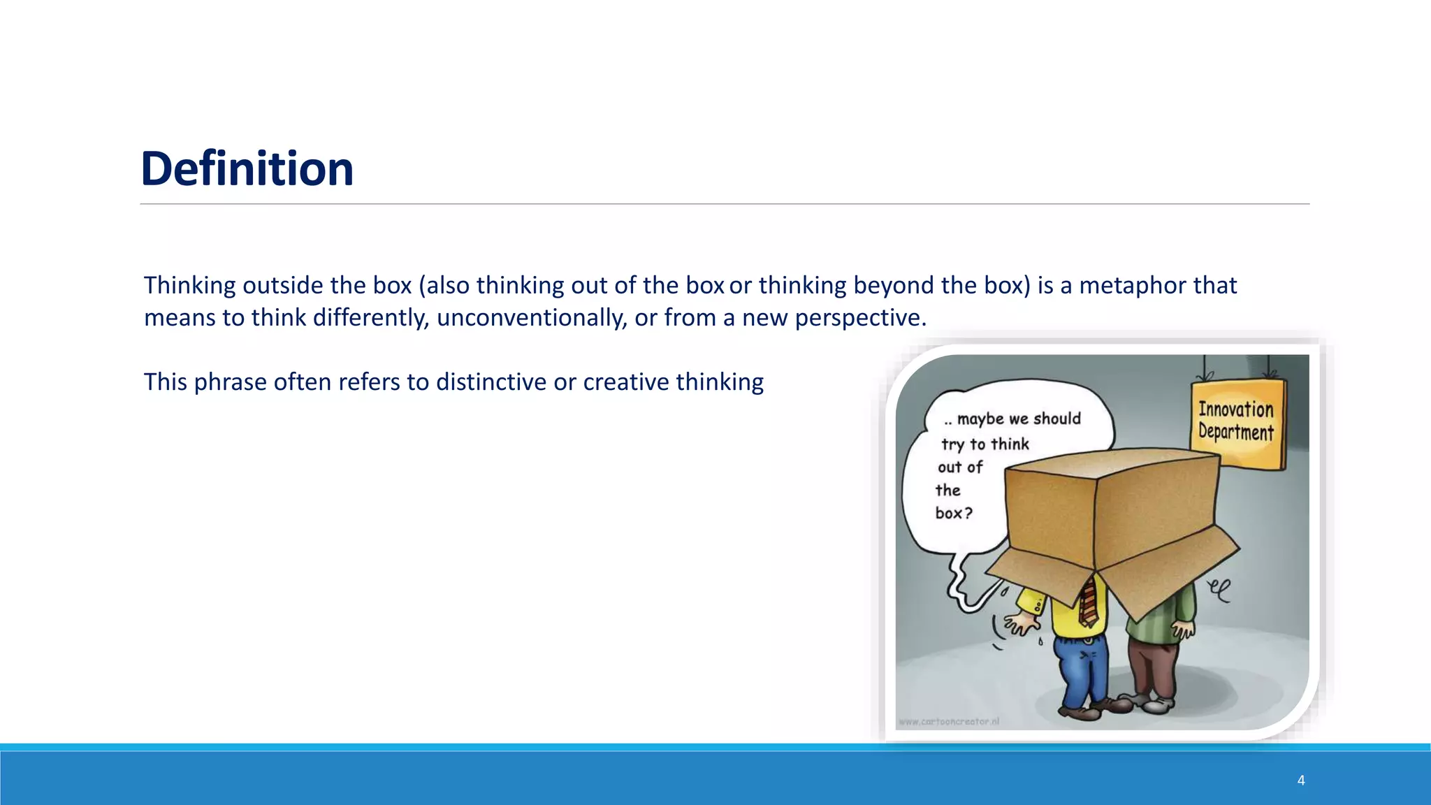 Thinking out of the box | PPTX