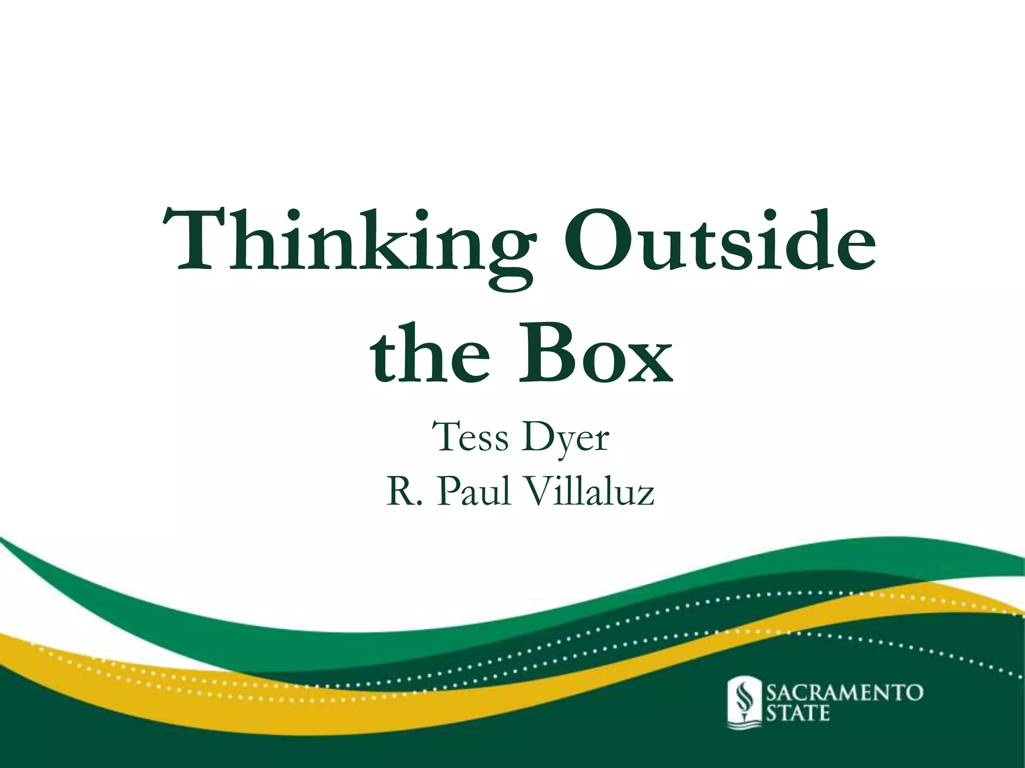 Thinking Outside the Box | PPTX