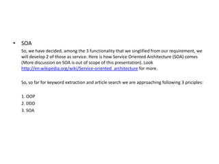 Software Requirement Analysis and Thinking Process towards a good Architecture | PPTX | Web ...