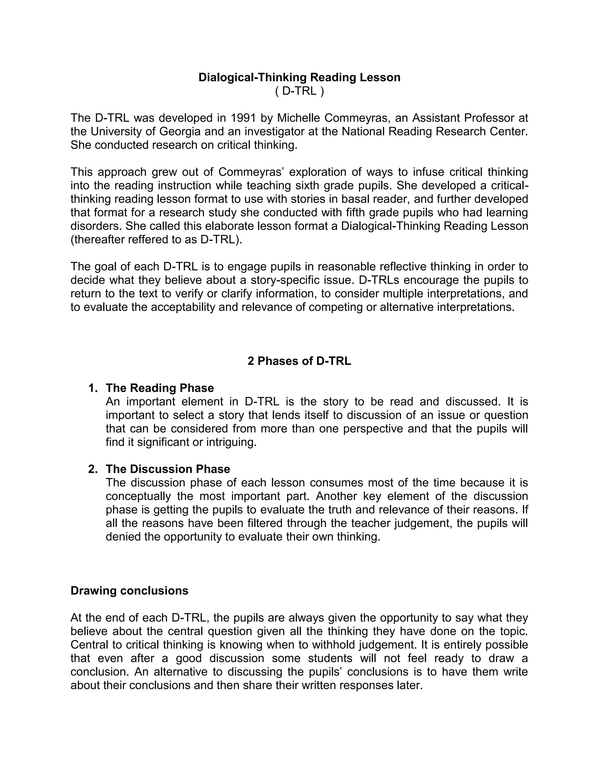 Thinking reading lesson- evelyn s. dela cruz | DOCX