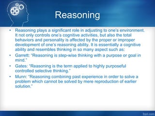 Thinking & Reasoning | PPT