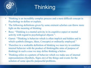 Thinking & Reasoning | PPT