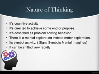 Thinking Reasoning & Problem Solving (Human Behavior) | PPT