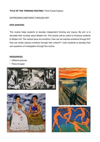 Thinking routine | PDF