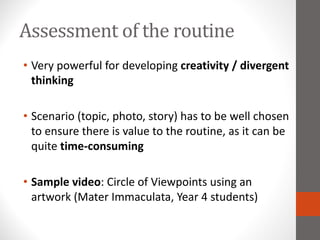 Thinking Routines and CLIL: A Preliminary Exploration | PPT