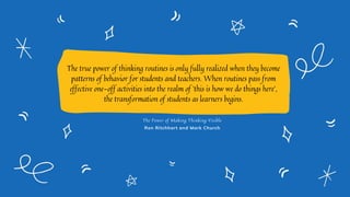 Critical Thinking Routines for the Modern Classroom | PDF