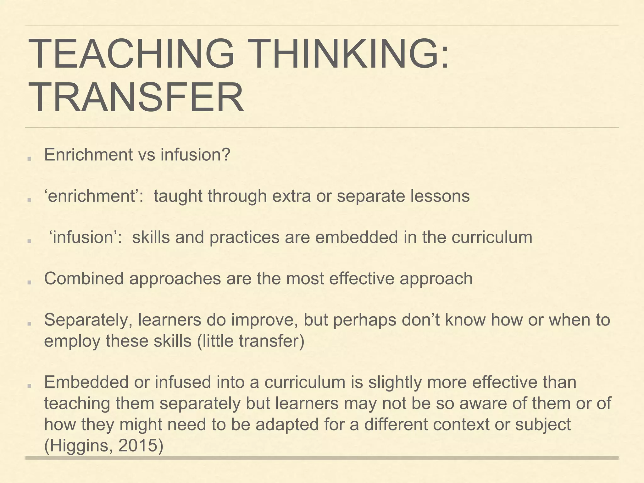 Thinking schools tct 2019 | PPT