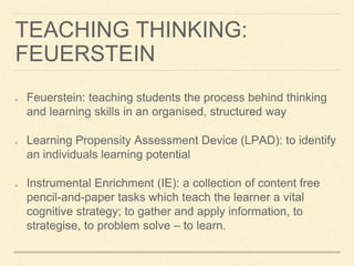 Thinking schools tct 2019 | PPT