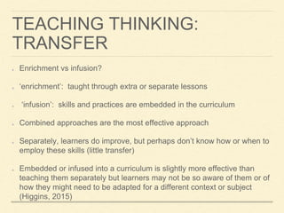 Thinking schools tct 2019 | PPT