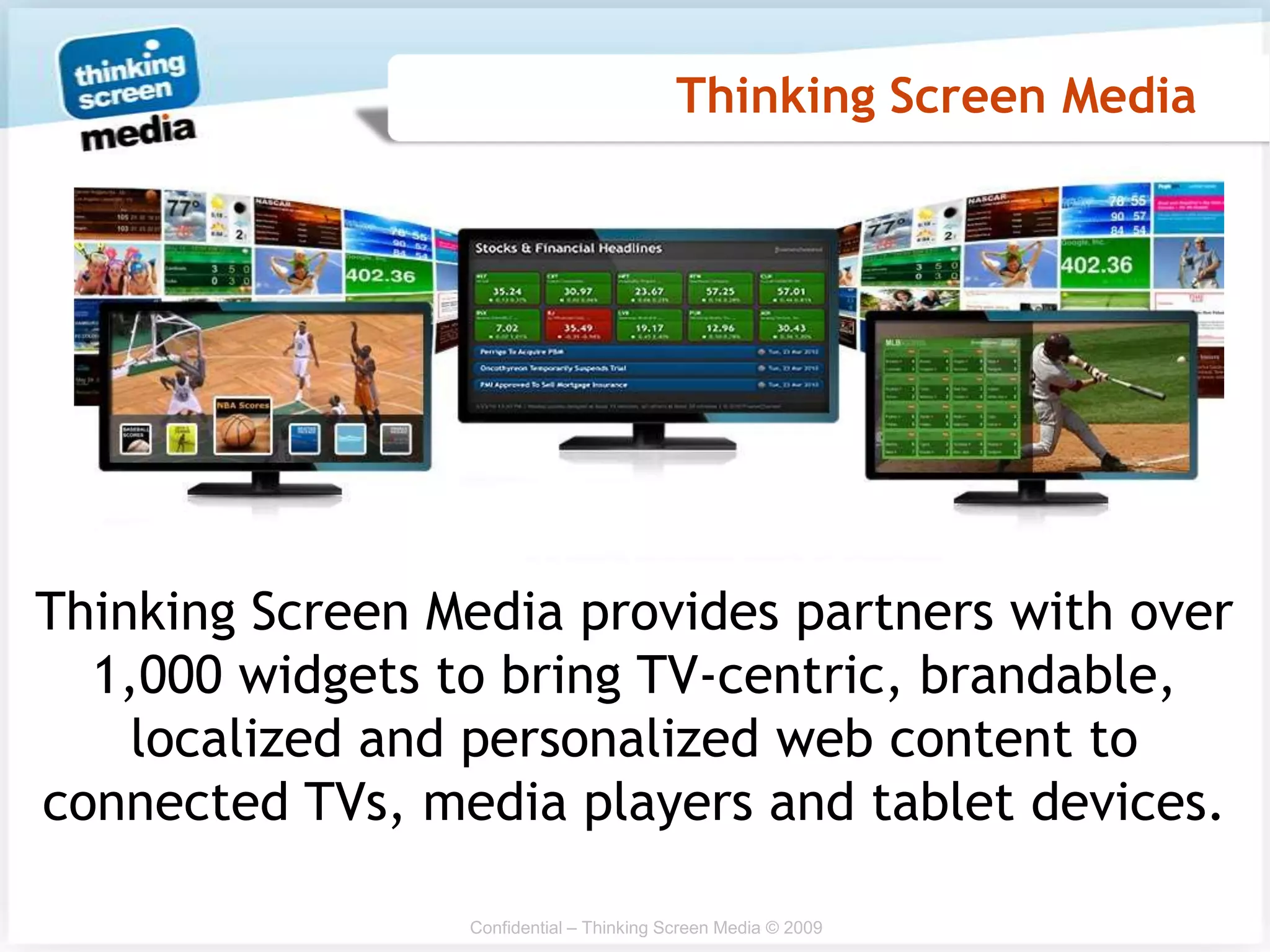 Thinking Screen Media Overview | PPT