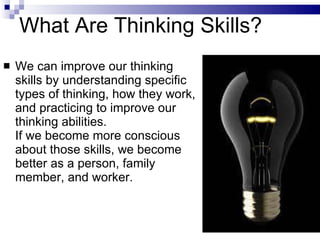 Thinking skills | PPT