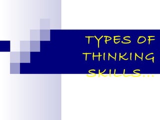 Thinking skills | PPT