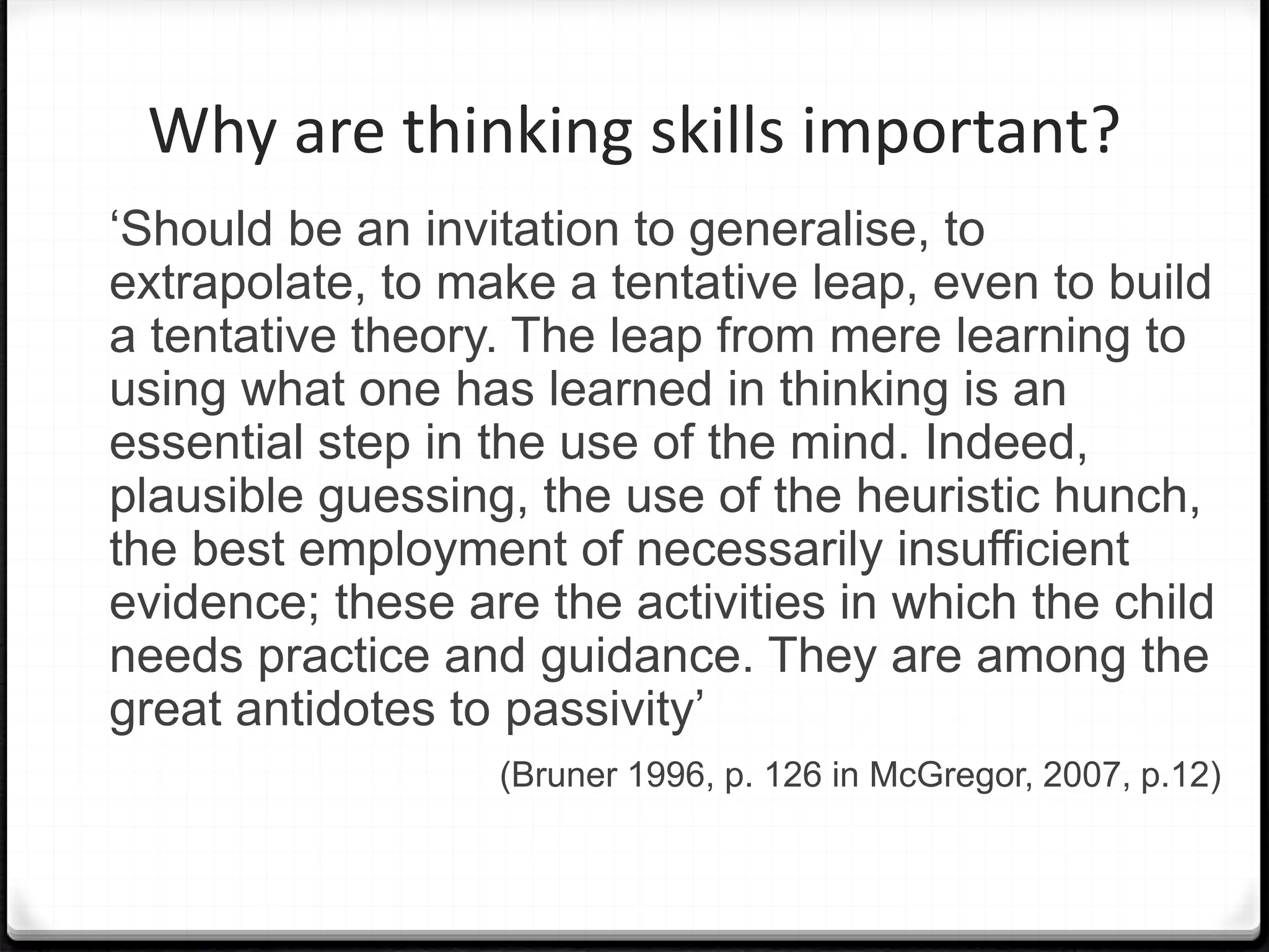 Thinking skills | PPTX