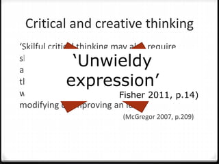 Thinking skills | PPTX