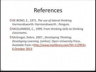 Thinking skills | PPTX