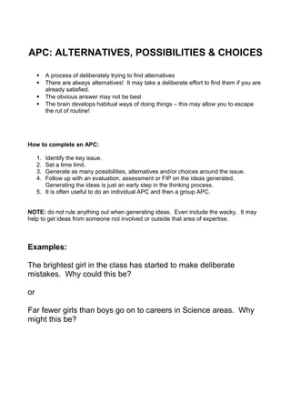 Thinking skills | DOC