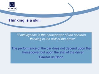 CREATIVE THINKING - Thinking Skills | PPT