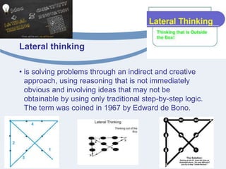 CREATIVE THINKING - Thinking Skills | PPT