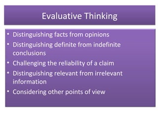 Thinking Skills | PPT