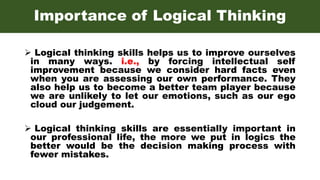 Positive And Logical Thinking | PPTX