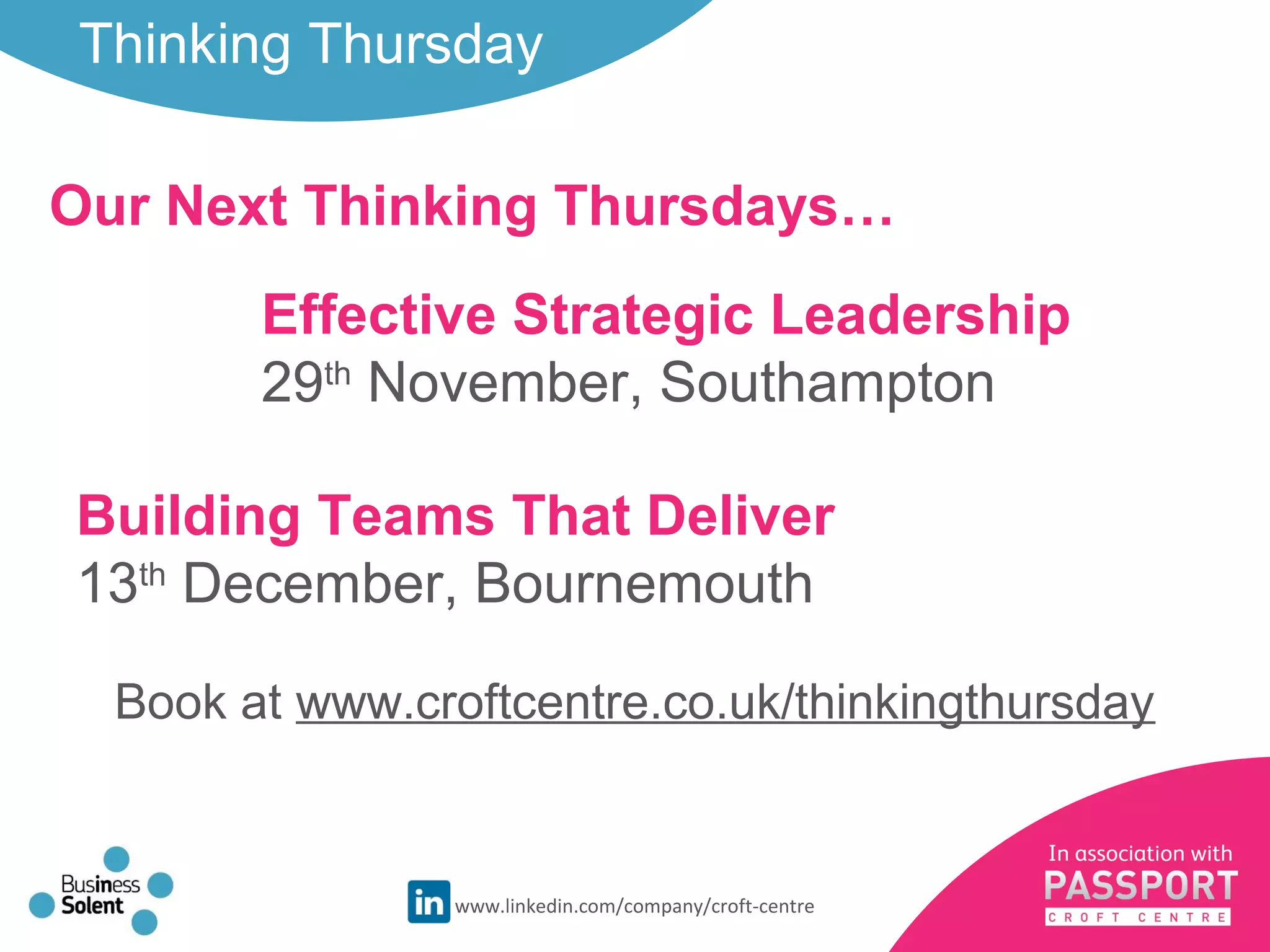 Thinking thursday strategy | PPT