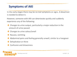 Think Kidneys programme update 2017 | PPTX