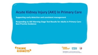 Think Kidneys and primary care | PPT