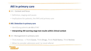 Think Kidneys and primary care | PPT