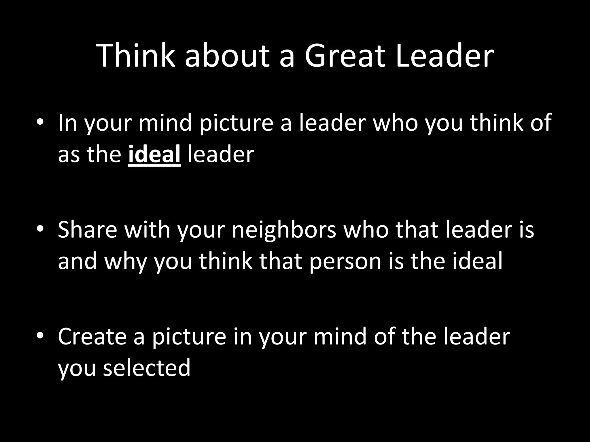 Think Like A Leader | PPTX