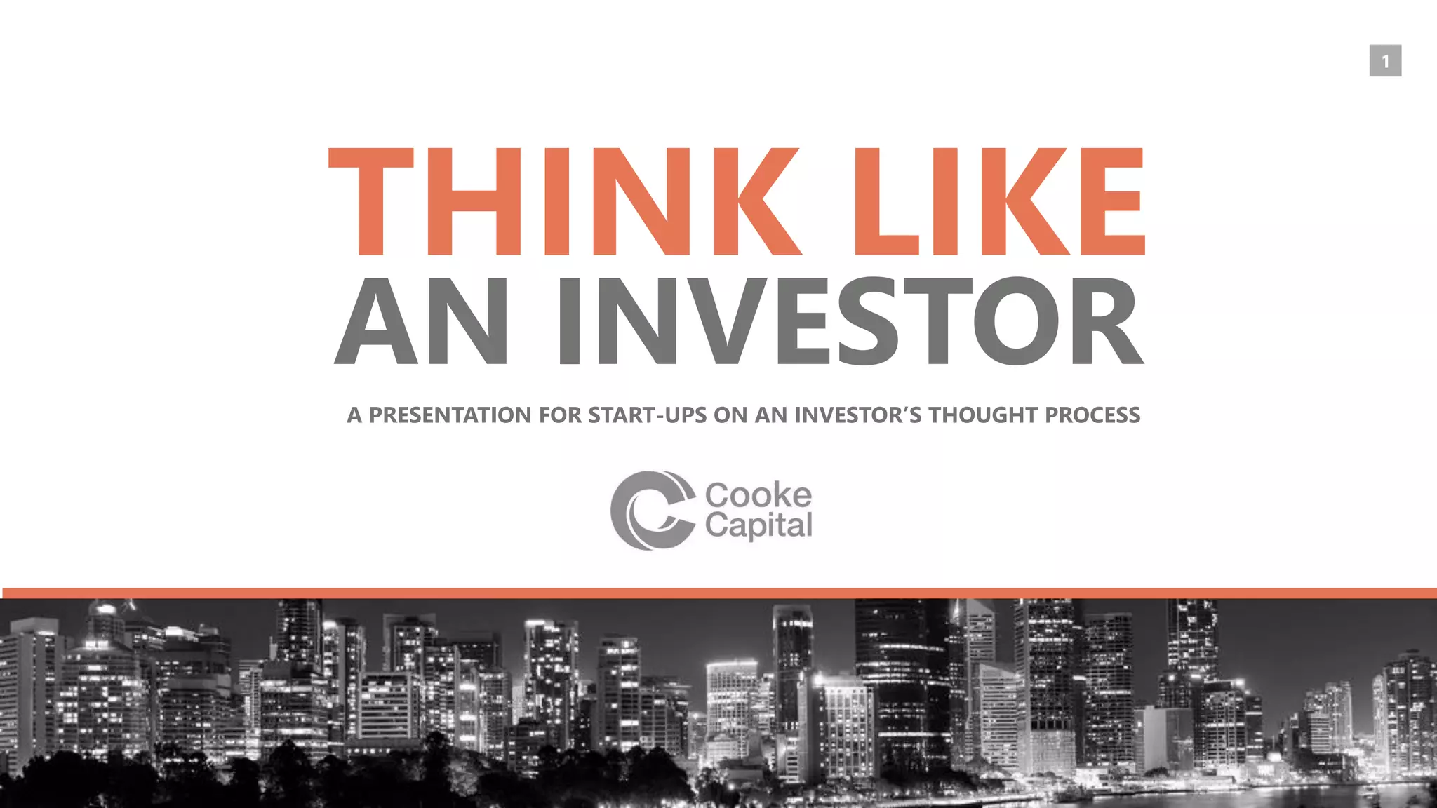 Think like an investor | PDF