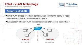 CCNA Explanation and application of vlan | PPT