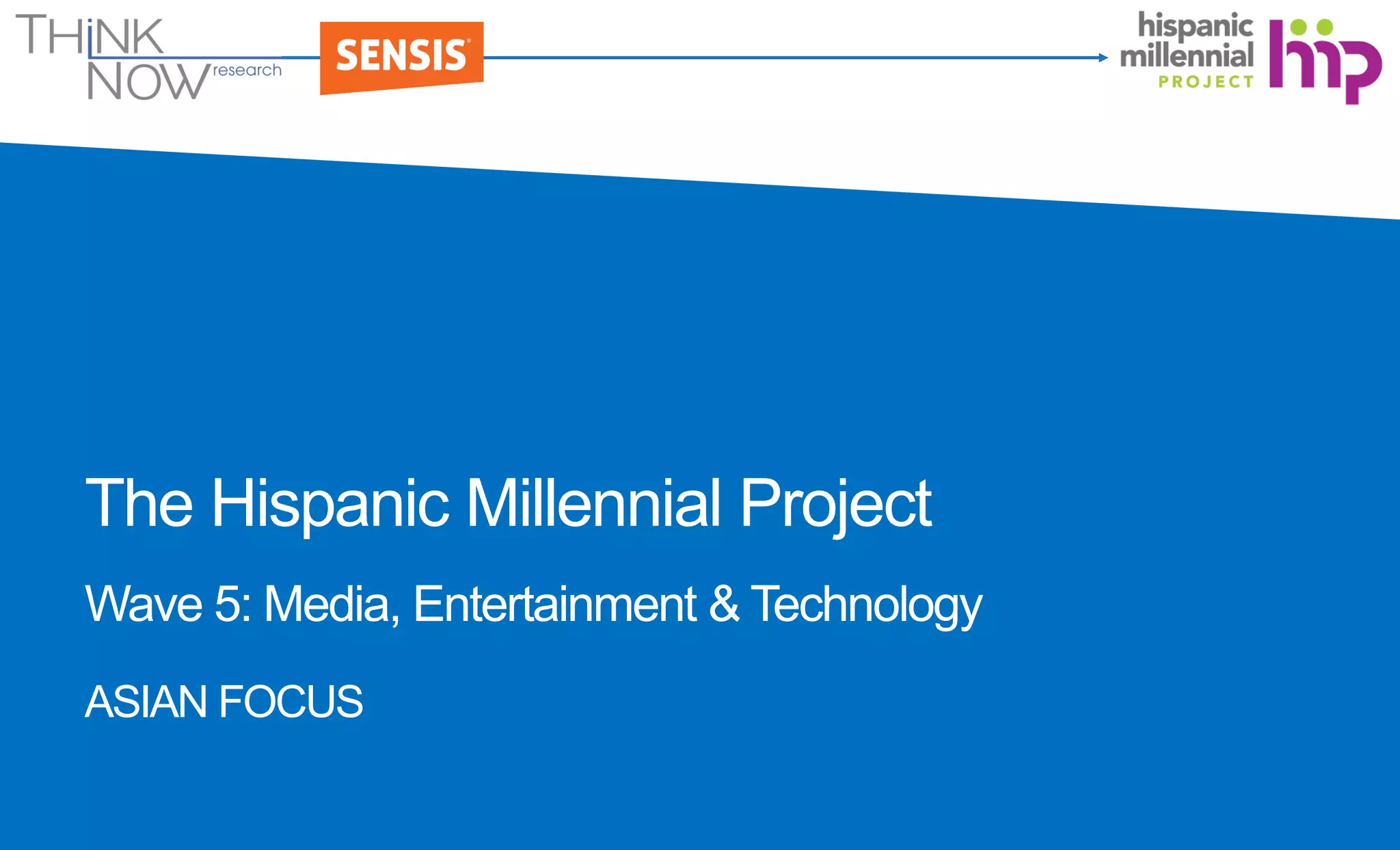The Hispanic Millennial Project Wave 5: Media, Entertainment & Technology - Asian Focus | PPT
