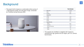 ThinkNow Voice Controlled Products Report 2020 | PDF | Home Entertainment Systems | Consumer ...