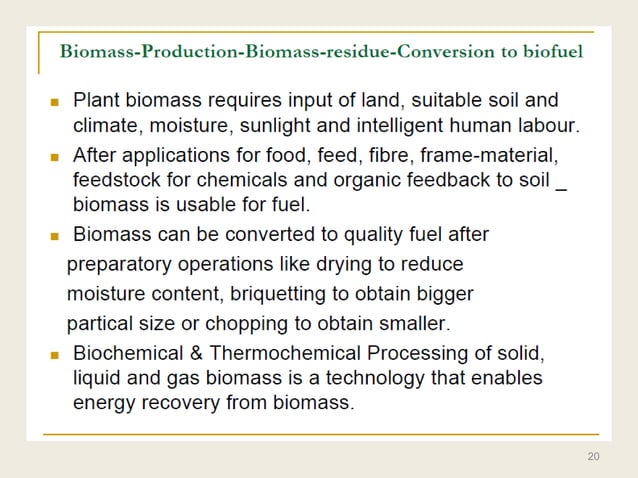 Think of Biomass for Energy | PPT