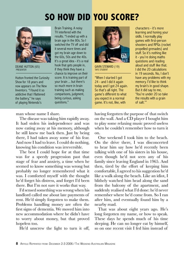 Think or sink | PDF | Brain and Nervous System Disorders | Diseases and ...