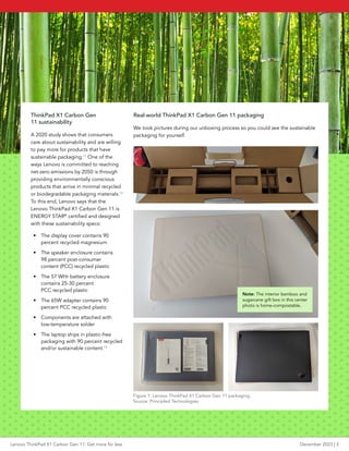 Lenovo ThinkPad X1 Carbon Gen 11: Get more for less | PDF