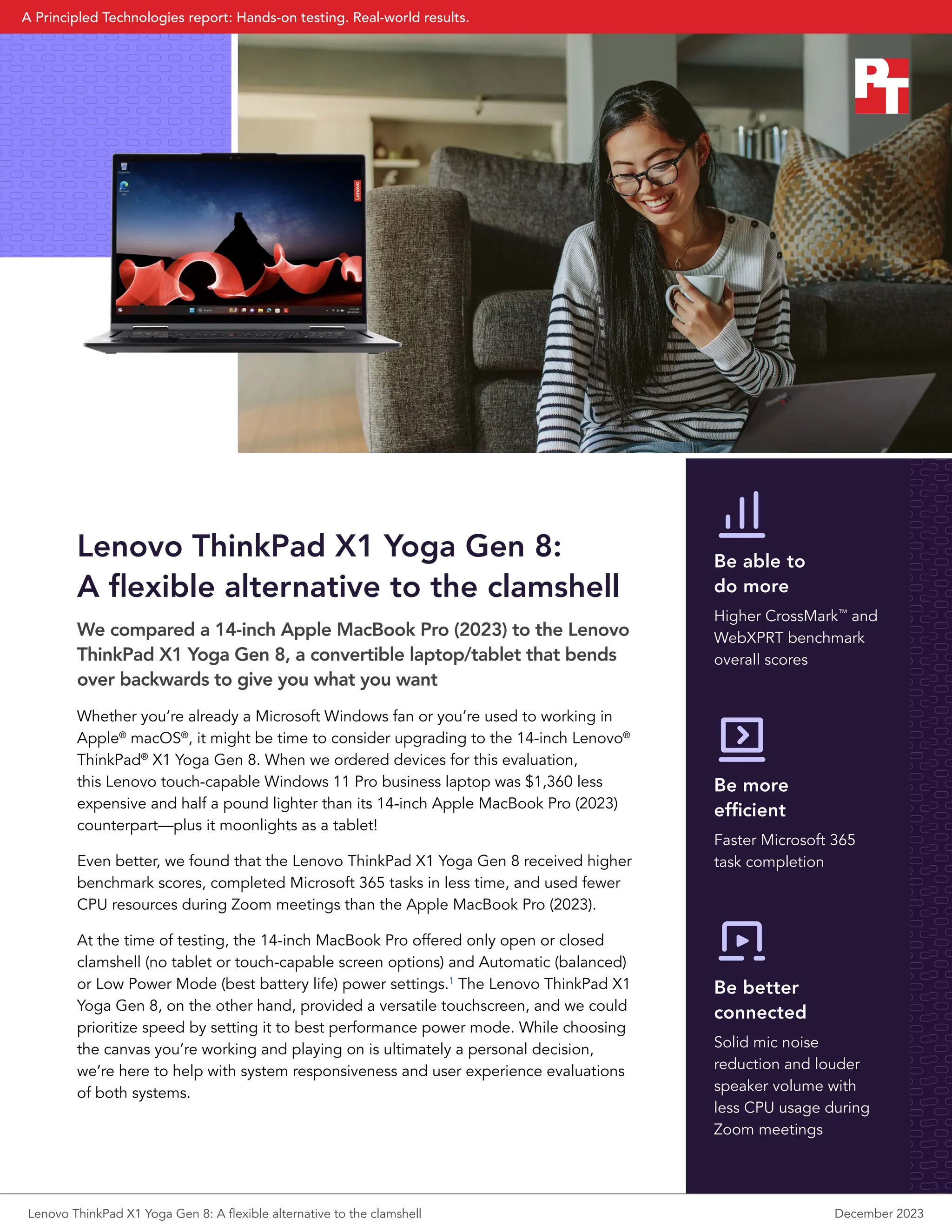 Lenovo ThinkPad X1 Yoga Gen 8: A flexible alternative to the clamshell ...